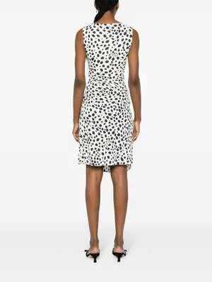 Moschino Polka Dot-print Gathered Dress