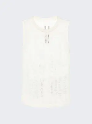 Rick Owens Open-knit Tank Top - White