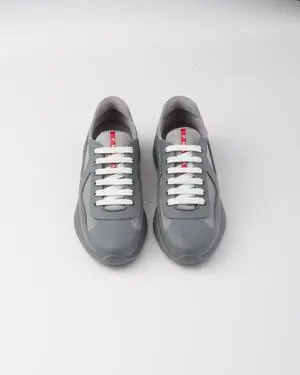 Prada America's Cup Sneakers - Gold/silver