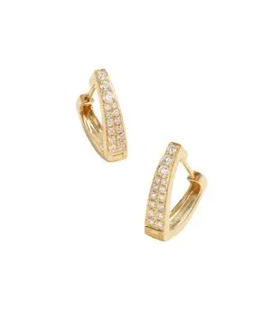 ANITA KO Diamond Hoop Earrings - Gold