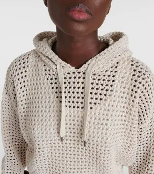 Brunello Cucinelli Open-knit Hoodie