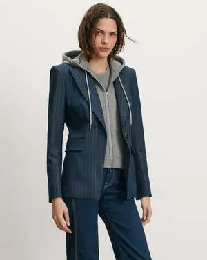 Veronica Beard Naira Denim Dickey Jacket