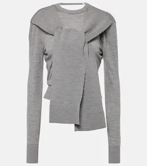 Jacquemus Le Pull Rica Wool-blend Sweater - Grey