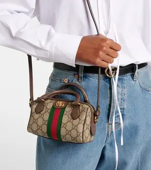 Gucci Ophidia Mini Gg Canvas Shoulder Bag - Multicoloured