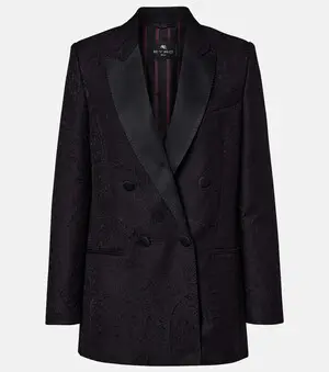 Etro Double-breasted Blazer - Black