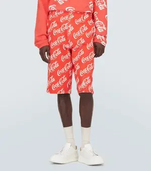 ERL Printed Cotton Canvas Bermuda Shorts - Brown
