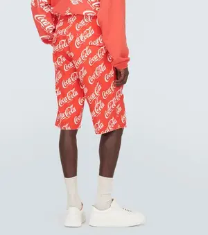 ERL Printed Cotton Canvas Bermuda Shorts - Brown