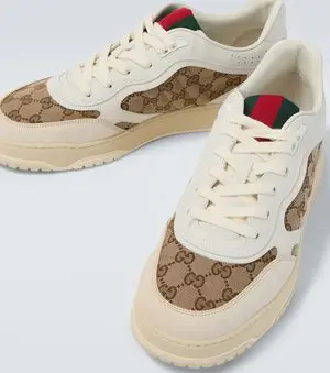 Gucci Gg Canvas Sneakers - White