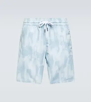 Frescobol Carioca Printed Swim Trunks - Blue