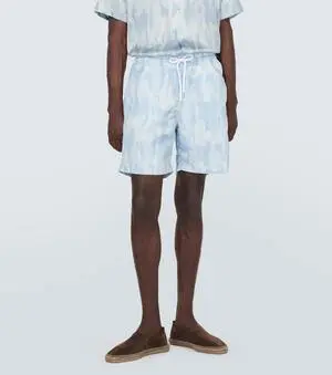 Frescobol Carioca Printed Swim Trunks