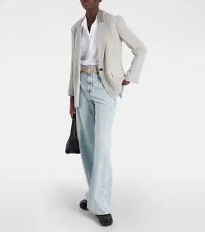 Brunello Cucinelli High-rise Wide-leg Jeans