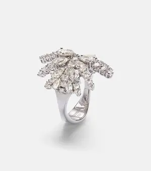 Yeprem Y-not 18kt White Gold Diamond Ring