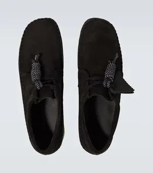 Clarks Weaver Suede Lace-up Sneakers - Black