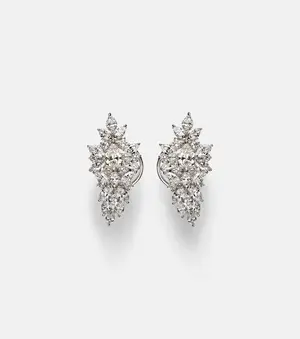 Yeprem 18kt White Gold Diamond Earrings - Silver