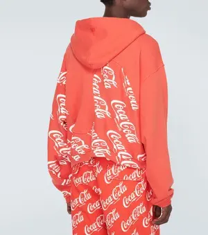 ERL Printed Cotton Hoodie - Orange