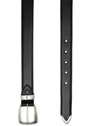 Khaite Benny Leather Belt - Black