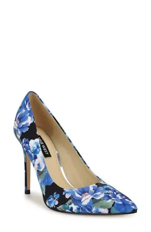 Nine West Floral Pumps - Dark Blue Floral