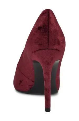 Nine West Floral Pumps - Dark Red