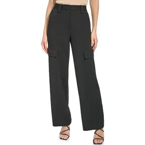 Dkny Straight-leg Crepe Cargo Pants