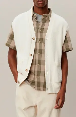 LES DEUX Brad Sweater Vest - Ivory