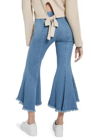 Guess Sofia 1981 Frayed Ankle Flare Jeans