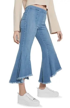 Guess Sofia 1981 Frayed Ankle Flare Jeans
