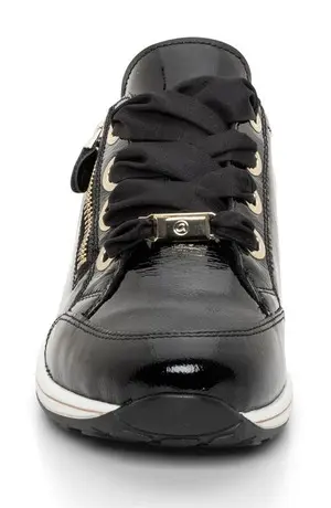 ARA Ollie Sneaker - Black/gold