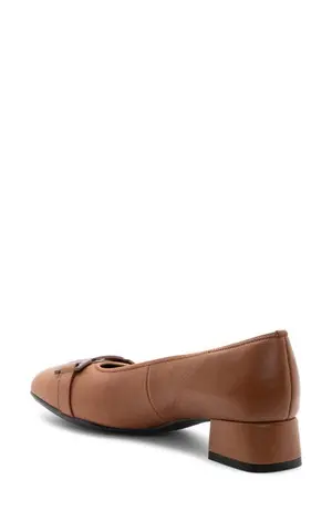 ARA Gallant 2 Block Heel Pumps - Cognac