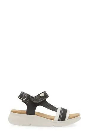 ON FOOT Daytona Platform Sandals - Black/blanco