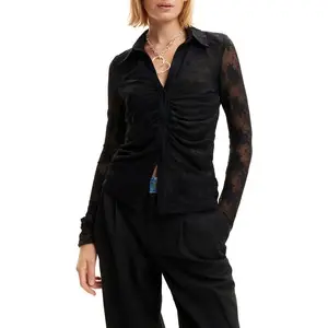 Desigual Gathered Floral Shirt