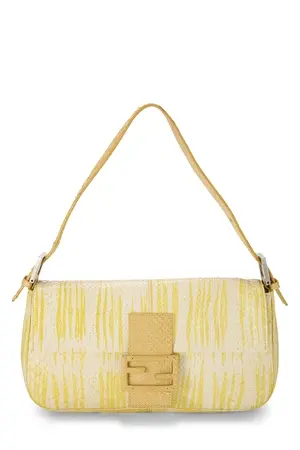 Fendi Python Baguette - Yellow