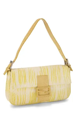 Fendi Python Baguette - Yellow