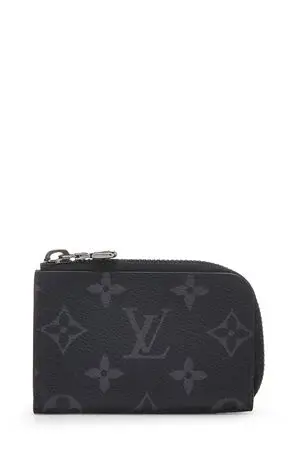 LOUIS VUITTON Monogram Eclipse Canvas Porte Monnaie Jour - Black