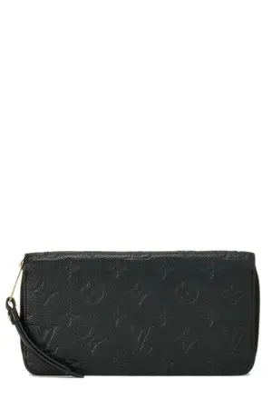LOUIS VUITTON Monogram Empreinte Zippy Wallet - Black