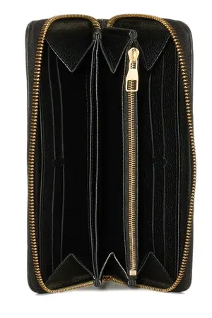 LOUIS VUITTON Monogram Empreinte Zippy Wallet - Black