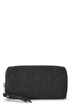 LOUIS VUITTON Monogram Empreinte Zippy Wallet - Black