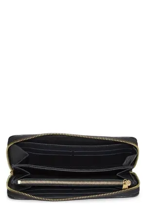 LOUIS VUITTON Monogram Empreinte Zippy Wallet - Black
