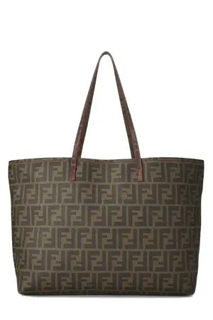 Fendi Zucca Coated Canvas Roll Tote
