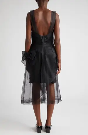 MAISON MARGIELA Sheer Tulle Midi Dress