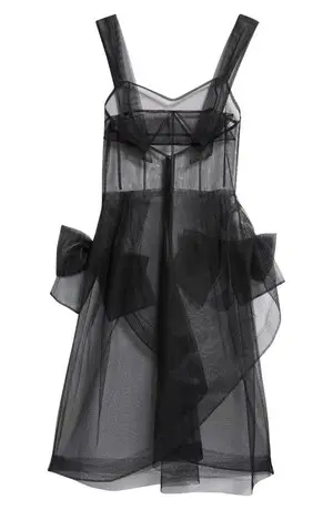 MAISON MARGIELA Sheer Tulle Midi Dress