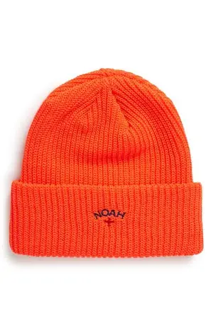 NOAH Noah Core Logo Beanie Flame Orange