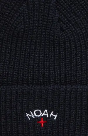 NOAH Core Logo Beanie - Navy