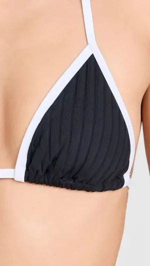 Solid & Striped The Iris Bikini Top - Blackout