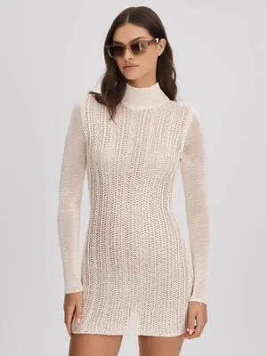 Savannah Morrow Sheer Mini Dress