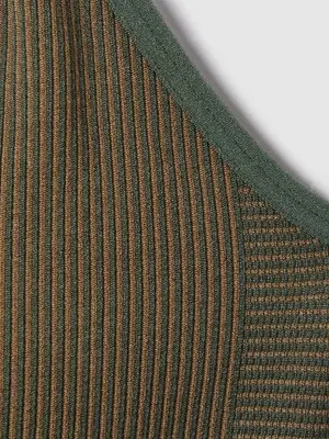The Upside Striped Sports Bra - Khaki