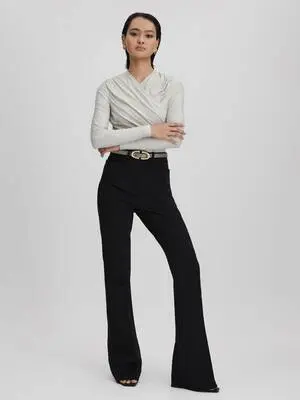 REISS Mara Wrap Top