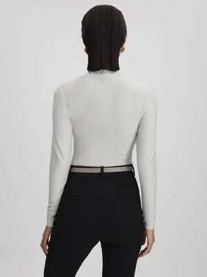 REISS Mara Wrap Top