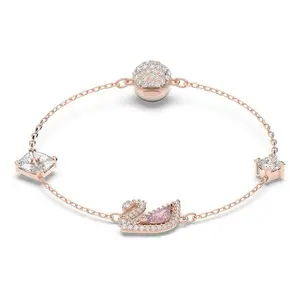 SWAROVSKI Swan Motif Bracelet - Pink