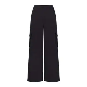 SKIMS Cotton Fleece Oversized Cargo Pant - Onyx