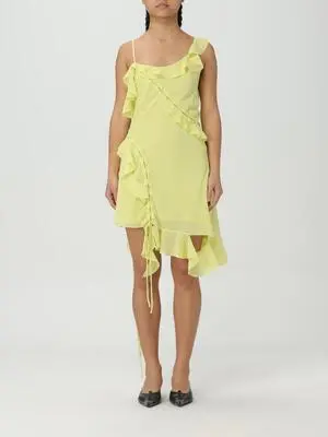 Acne Studios Ruffled Dress - Yellow